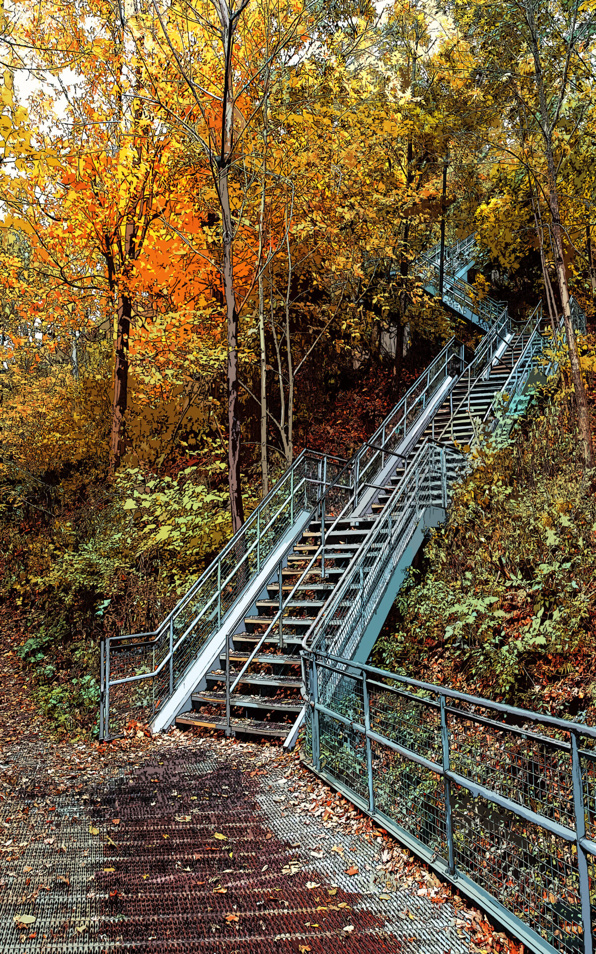 Paul Elia - Chedoke Stairs - Artlabel