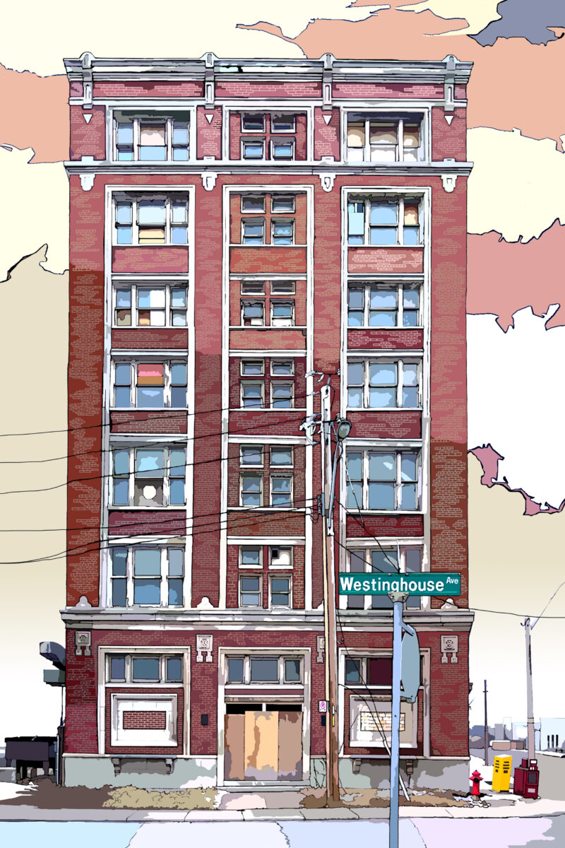 Paul Elia - Westinghouse Building Back - Artlabel